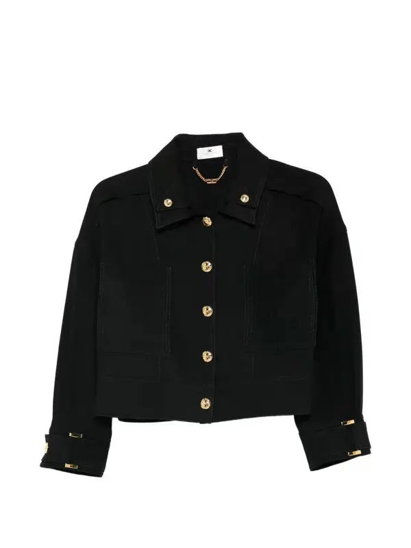 Elisabetta Franchi Buttoned Cropped Jacket - 110|black